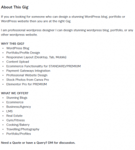 5 Tips to Write Best Fiverr Gig Description - Pioneer Strikes