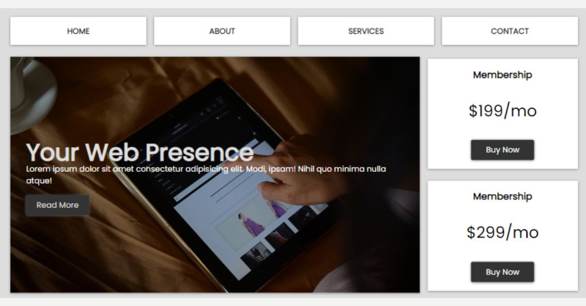  Responsive Website Source Code CSS Grids And Flex Box Practice 